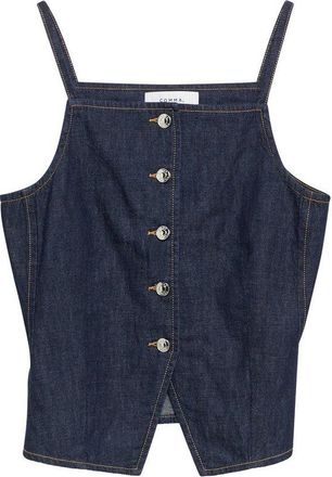 Comma Blusentop Bluse Top aus leichtem Denim