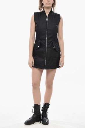 Gucci Quilted Zip-Up Dress with Flap Pockets Gucci