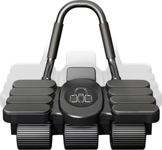 Generico Bauchrad mit automatischem Rückprall, Bauchtrainingsgerät mit 6 Rädern, Fitnessgerät mit Handyhalterung für Krafttraining und Fitnessstudio