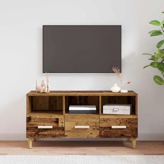 vidaXL vidaXL Meuble TV Bois ancien 102 x 36 x 50 cm Bois ding&eacute;nierie