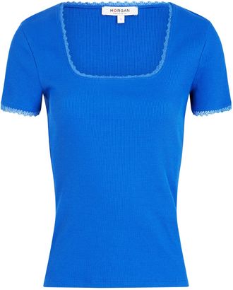 Morgan Damen 232-dlubi Kurz&auml;rmelige T-Shirts, Cosmos M, Large