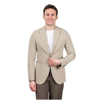 Circolo 1901 Homme, Vestes, Beige, Taille: XL Welt-pocket Two-button Blazer