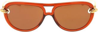 Bottega Veneta Sonnenbrille - - Accessories - unisex - Rot - ONE SIZE