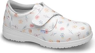 Feliz Caminar x Mr. Wonderful- Chaussures de sant&eacute; &agrave; motif Wonderful Steps/antid&eacute;rapantes et confortables pour femmes/cliniques, v&eacute;t&eacute;rinaires, h&ocirc;pitaux, g&eacute;riatrices