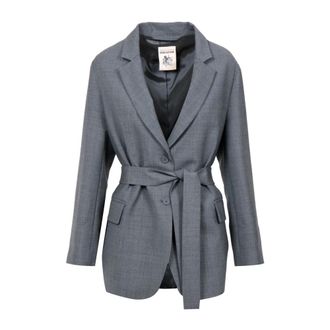 Semicouture G&uuml;rtel-Blazer - - Jackets - Damen - Grau - M