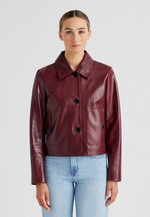 Milestone Lederjacke MSDalila Damen Bikerjacke Jacke Leder normale Passform