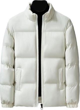 Generic Veste dhiver rembourrée en coton à capuche pour homme - Légère et épaisse - Pour le pain chaud, kaki, 5XL