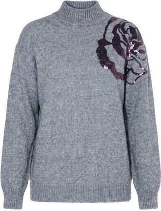 STUDIO UNTOLD Strickpullover Pullover Oversize Shape Pailletten-Rose