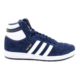 adidas Hohe Top Wildleder Gummisohle Sneakers - - Sport - Herren - Blau - 41 1/3 EU