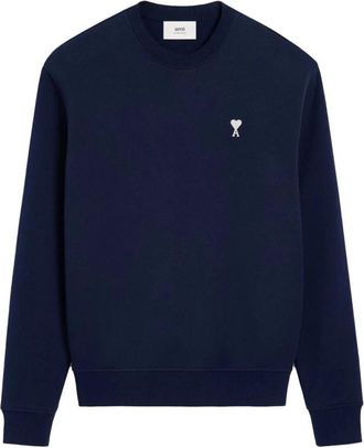 Ami Homme, Sweatshirts et sweats &agrave; capuche, Bleu, Taille: 2XL SweaT-shirt Coeur Bleu Marine