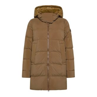 Peuterey Braune Daunenjacke mit Kapuze - - Jackets - Damen - Braun - XL