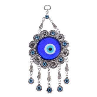 WINOMO Böser Augen Wanddeko Wandschmuck Deko Glücksbringer Blaues Türkische Auge für Schlafzimmer Auto Anhänger Ornament Amulett Geburtstag Ostern Party Wand