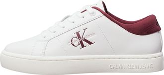 Calvin Klein Damen Cupsole Sneaker Classic Low Laceup Schuhe, Bright White/Plein Air (Wei&szlig;), 39