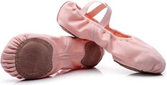 IFUNDOM Pantoufles de Ballet pour Adultes en Tissu &Eacute;lastique Semelle Antid&eacute;rapante Couleur Chair Pointure 39 Adapt&eacute;s pour Danse et Gymnastique