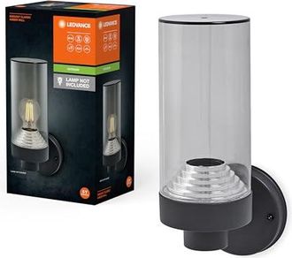 Ledvance ENDURA CLASSIC AMBER WALL Außenleuchte, Wandleuchte, dunkelgrau, Aluminium, schnelle & einfache Installation, IP44 Schutzklasse, flexible Anwendung im