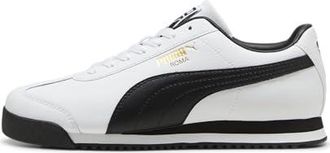 Puma Puma Baskets Roma pour Homme, 24 Blanc-Noir-Team Gold, 48.5 EU