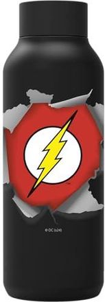 Quokka Solid Jet Black Thermosflasche, Edelstahl, 510 ml, Flash