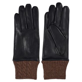 Howard London Femme, Accessoires, Noir, Taille: 8 1/2 IN Gants en cuir Ella