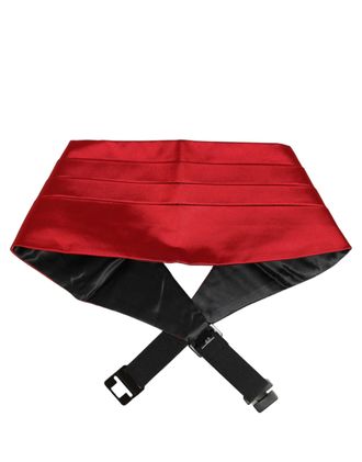 Dolce & Gabbana Silk Waist Belt - Red