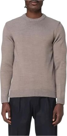 Zanone Homme, Pulls, Brun, Taille: M Girocollo Sweater