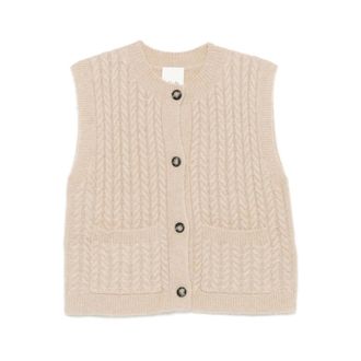 Allude Damen, Strickwaren, Beige, SGr&ouml;&szlig;e