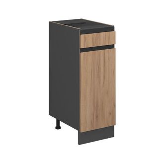 Vicco Küchenunterschrank R-Line, Goldkraft Eiche, 30 cm, ap Eiche Vicco