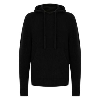 Laneus Schwarzer Wollkapuzenpullover - - Sweatshirts & Hoodies - Herren - Schwarzk - M