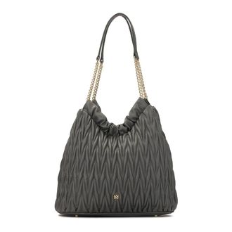Kazar Graue gesteppte Handtasche mit langen Henkeln - - Bags - Damen - Grau - ONE SIZE