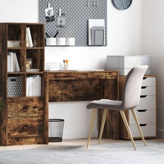 vidaXL Schreibtisch Räuchereiche 90 x 40 x 76 cm Holzwerkstoff Vidaxl