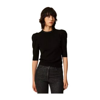 Twinset Actitude Pull Col Rond - Femme - Pulls - Noir - Taille: 40 FR