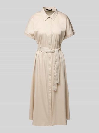 Comma Hemdblusenkleid mit Bindeg&uuml;rtel