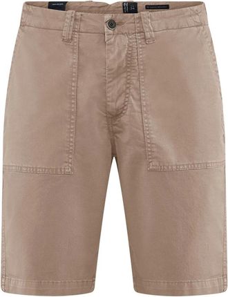 Bomboogie Homme, Shorts, Beige, Taille: W33 Bermuda avec poches cargo en gabardine de coton