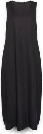 Elena Miro Femme, Robes, Noir, Taille: 38 FR Robe Tonneau en Popeline