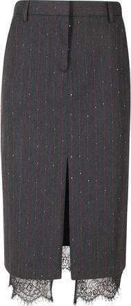 Ermanno Scervino Firenze Midirock - - Skirts - Damen - Grau - S
