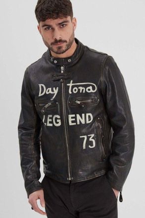 Daytona Blouson Houghton lamb ermis black