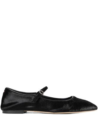 Aeyde ballerines babies &agrave; bride fa&ccedil;on poulain - Noir