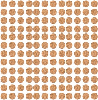 DOITOOL Selbstklebende Korkpads Hochelastische Verschleißfeste Korkschutzpunkte für Möbel und Oberflächen Selbsthaftende Kratzfeste Polster Vielseitig Einsetz