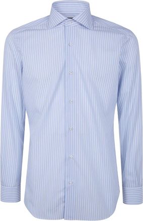 Barba Homme, Chemises, Bleu, Taille: 2XL Chemise Classique Popeline Bacchetta Spaziata