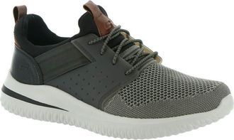 Skechers Herren Delson 3.0-Cicada 210238 Sneaker, Grau/Schwarz, 48.5 EU Weit
