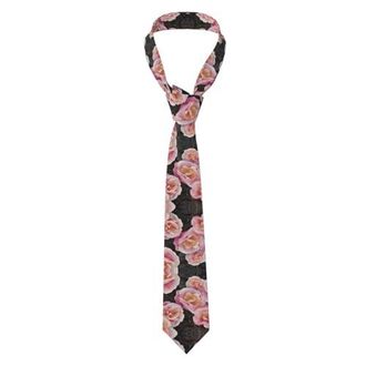 Generic Cravate Pour Homme Roses Fluorescent Formelle Necktie Confortable Cravate Pour Affaires Accessoires Mariage