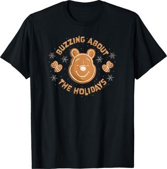 Disney Winnie the Pooh Gingerbread Buzzing About Holidays T-Shirt