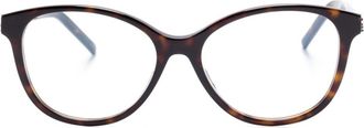 Saint Laurent Eyewear Brille mit Cat-Eye-Gestell - Braun