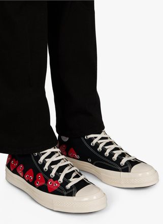 Comme Des Gar&ccedil;ons Baskets montantes coeurs en coton