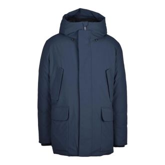 Save The Duck Homme, Vestes, Bleu, Taille: XL Veste rembourrée avec fermeture à glissière et boutons-pression