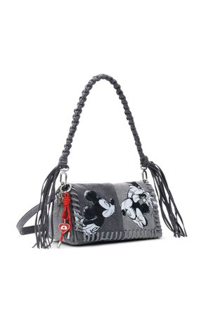 Desigual Damen Mickey Kis Tasche, Schwarz