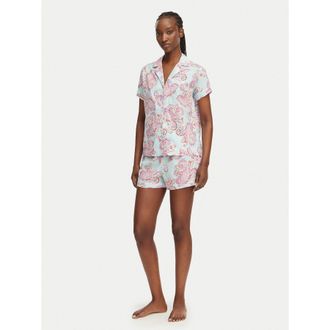 Lauren Ralph Lauren Pyjama LAUREN RALPH LAUREN-ILN12506 Hellblau Regular Fit