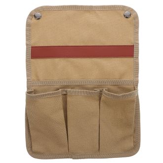 Aboofan Multifunktionale Camping Armlehnentasche aus Baumwollstoff Tragbare Outdoor Sesseltasche Aufbewahrungstasche f&uuml;r Camping Picknick und Reisen Khakifarb