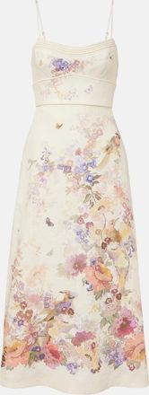 Zimmermann Midikleid Alchemy aus Leinen