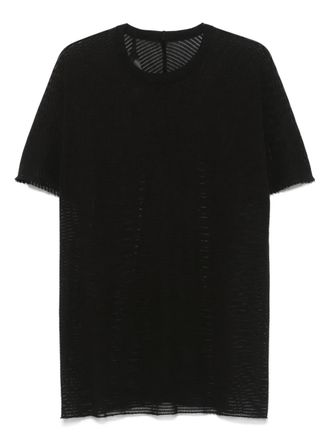 Boris Bidian Saberi t-shirt à rayures - Noir