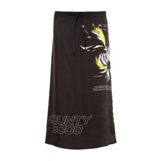 Marcelo Burlon Stilvoller schwarzer Rock - - Skirts - Damen - Schwarzk - XS